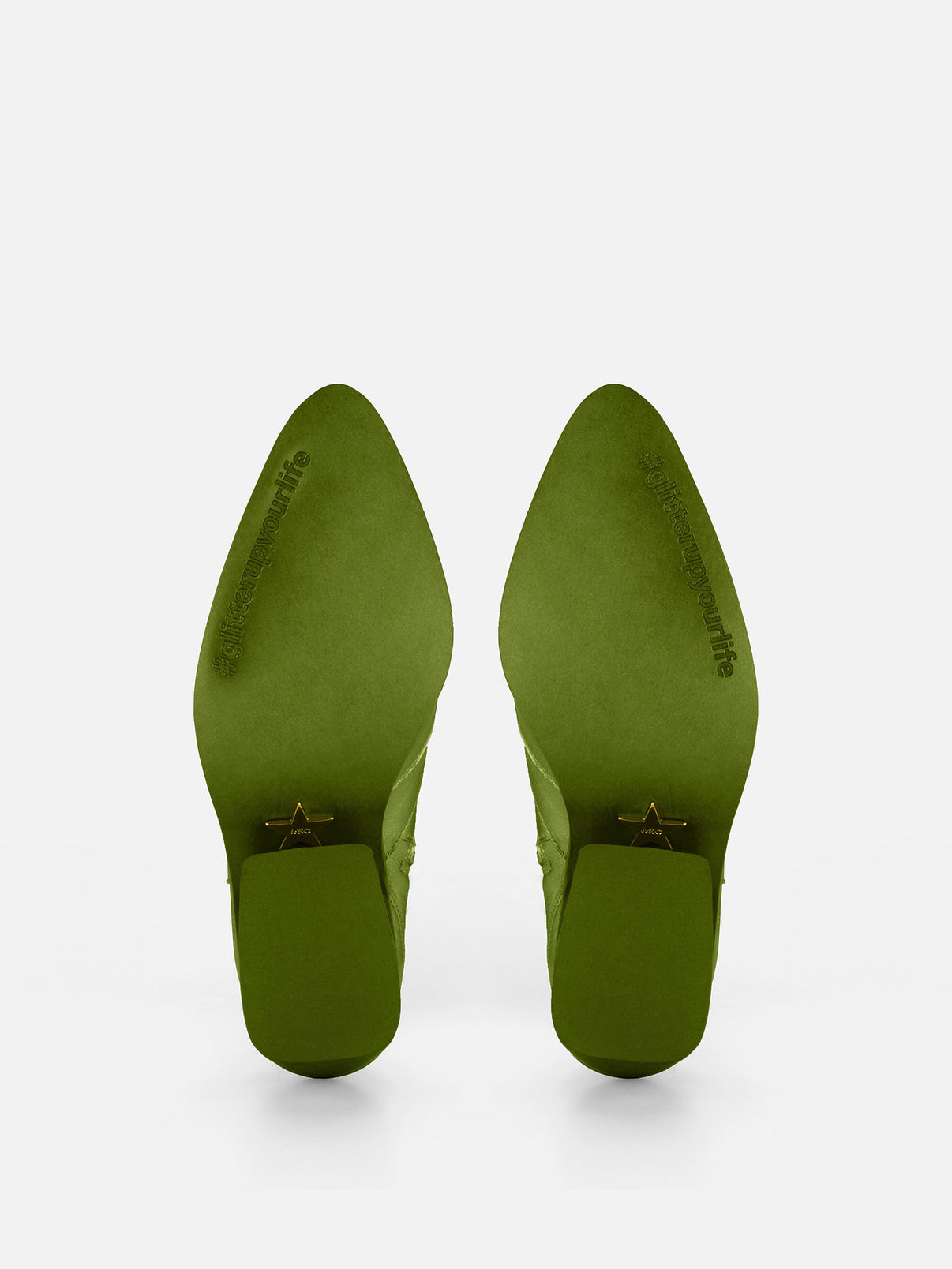 CARINA CALDEIRA X ESC Cowboy Leather Boots - Light Green – ESC Store